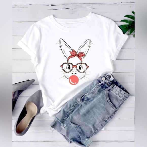 Tops | Badass Bunny Tee | Poshmark